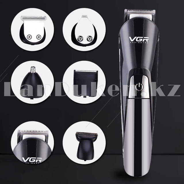 Профессиональная машинка для стрижки волос 6 в 1 VGR V-012 (аккумулятор и USB): товары для ...