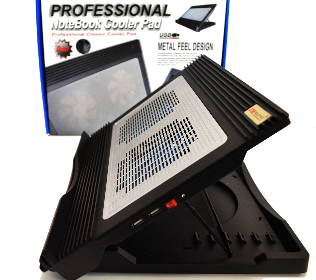 Охлаждающая подставка кулер для ноутбука JM Maxpro с 6 положениями и ...