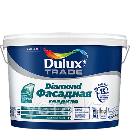Dulux Фасадная Гладкая - краска по бетону для наружных работ: продажа ...