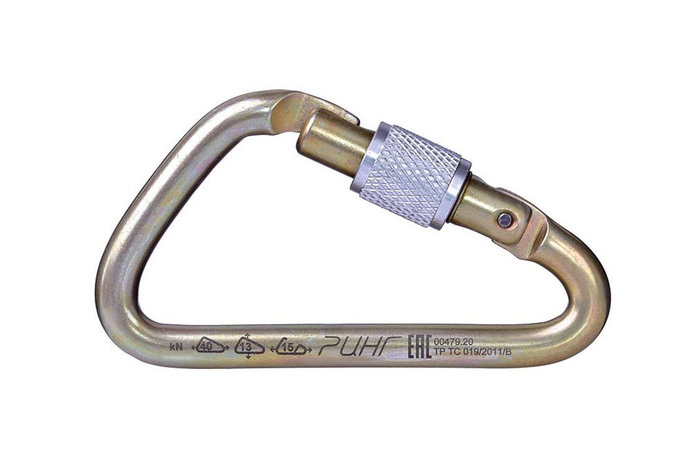 Карабин стальной "РИНГ" треугольный (id 70376562)