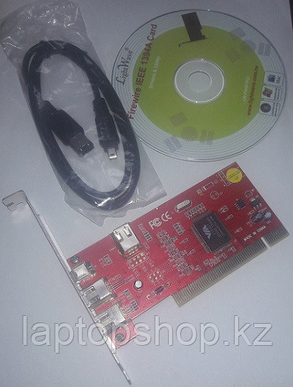 LightWave PCI FireWire IEEE1394A Card: продажа, цена в Алматы. Адаптеры ...