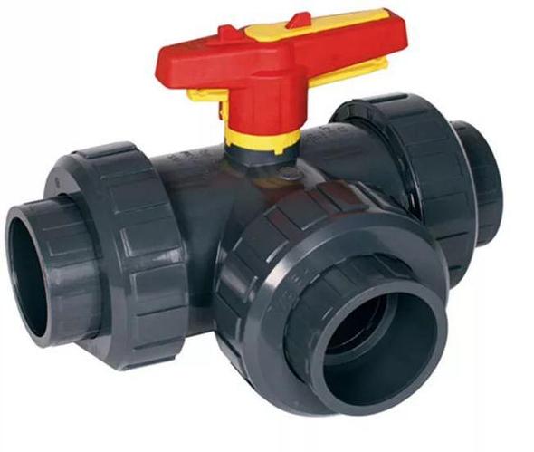 Кран 3*х ход DN 63 PVC. Ду50