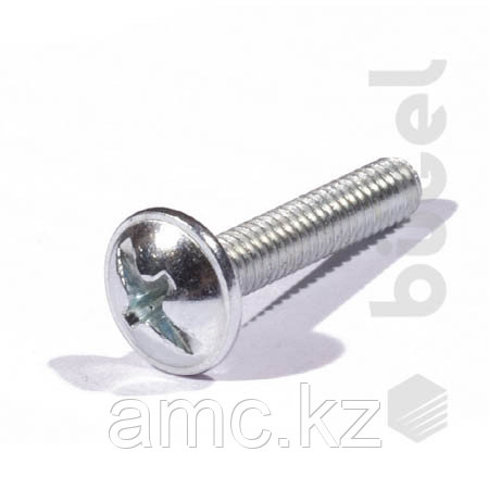 Винт DIN 967 с полукруглой головкой 6*30 черные в Алматы