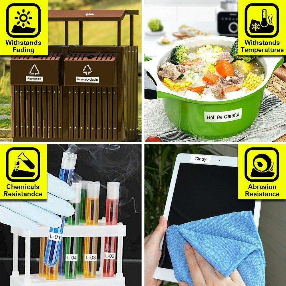 Термоусадочная трубка Dymo S0718280/18053 (9 мм, черный на белом) (id ...