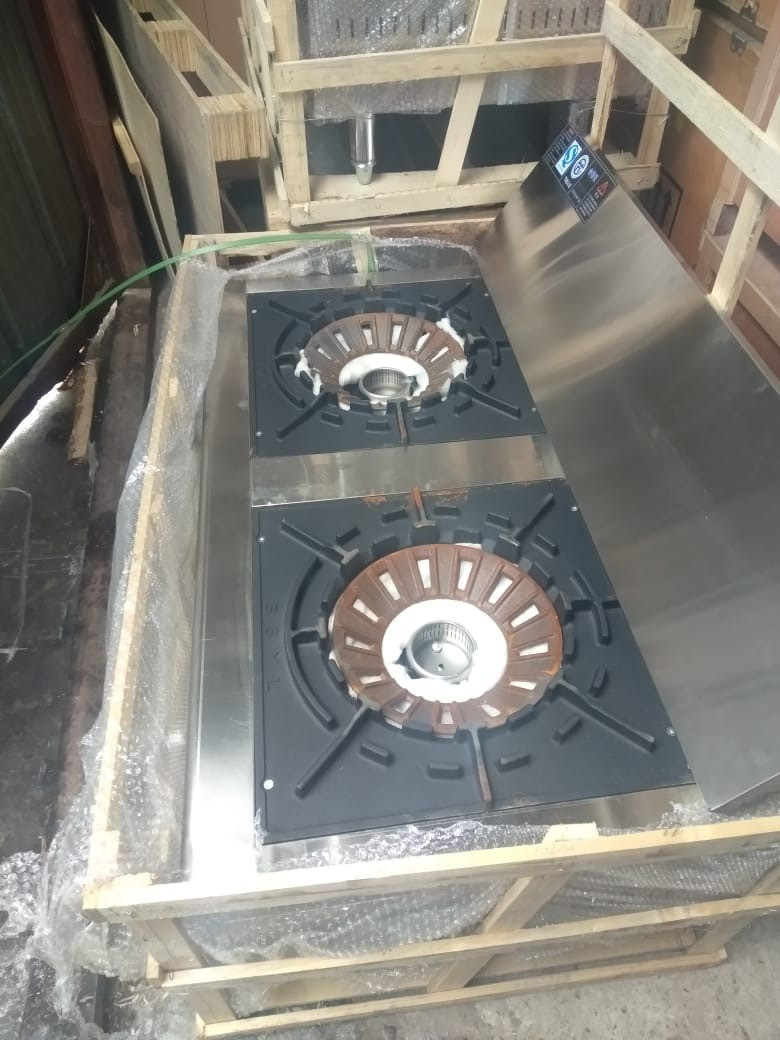 Газовый вок для большого казана. 2 конфорки: купить и узнать цену в ...