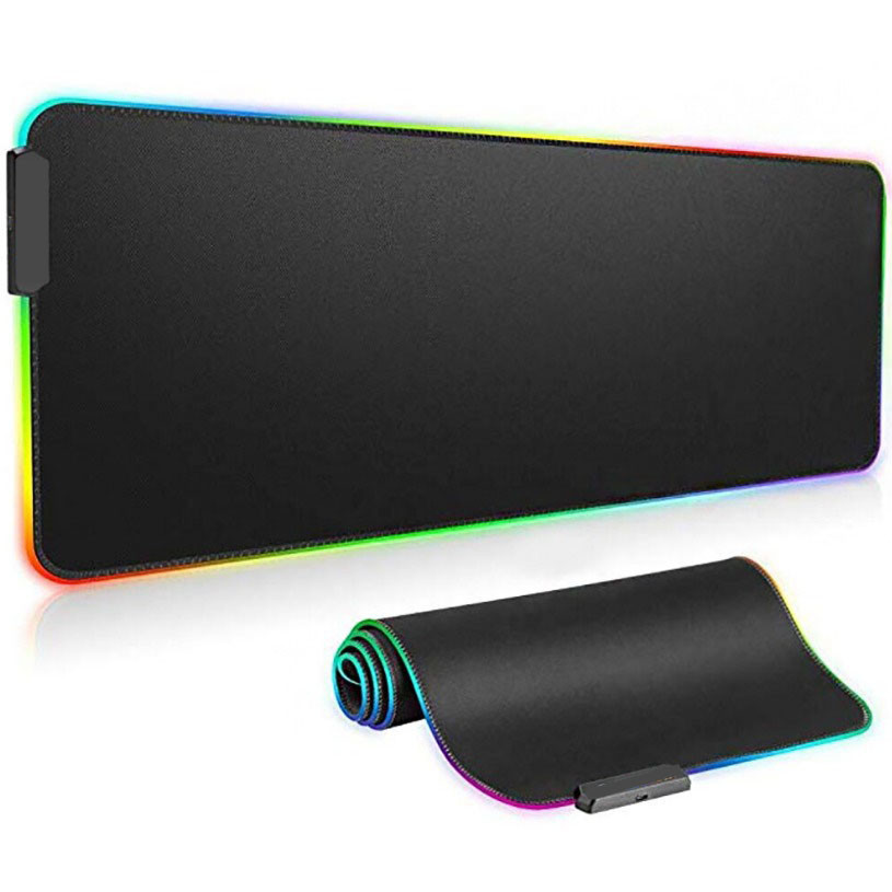 Коврик для для мышки клавиатуры и компьютеров игровой с RGB подсветкой ...