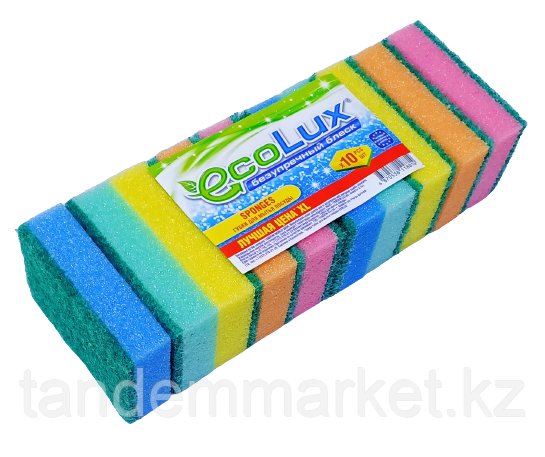 Губка для посуды Ecolux лучшая цена xl, 10шт.: продажа, цена в Алматы ...