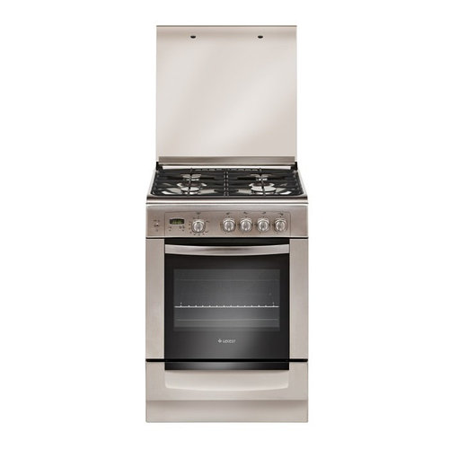 Плита Gefest 6100-03 0004, газовая, 4 конфорки, 52 л, газовая духовка, серебристая, купить в ...