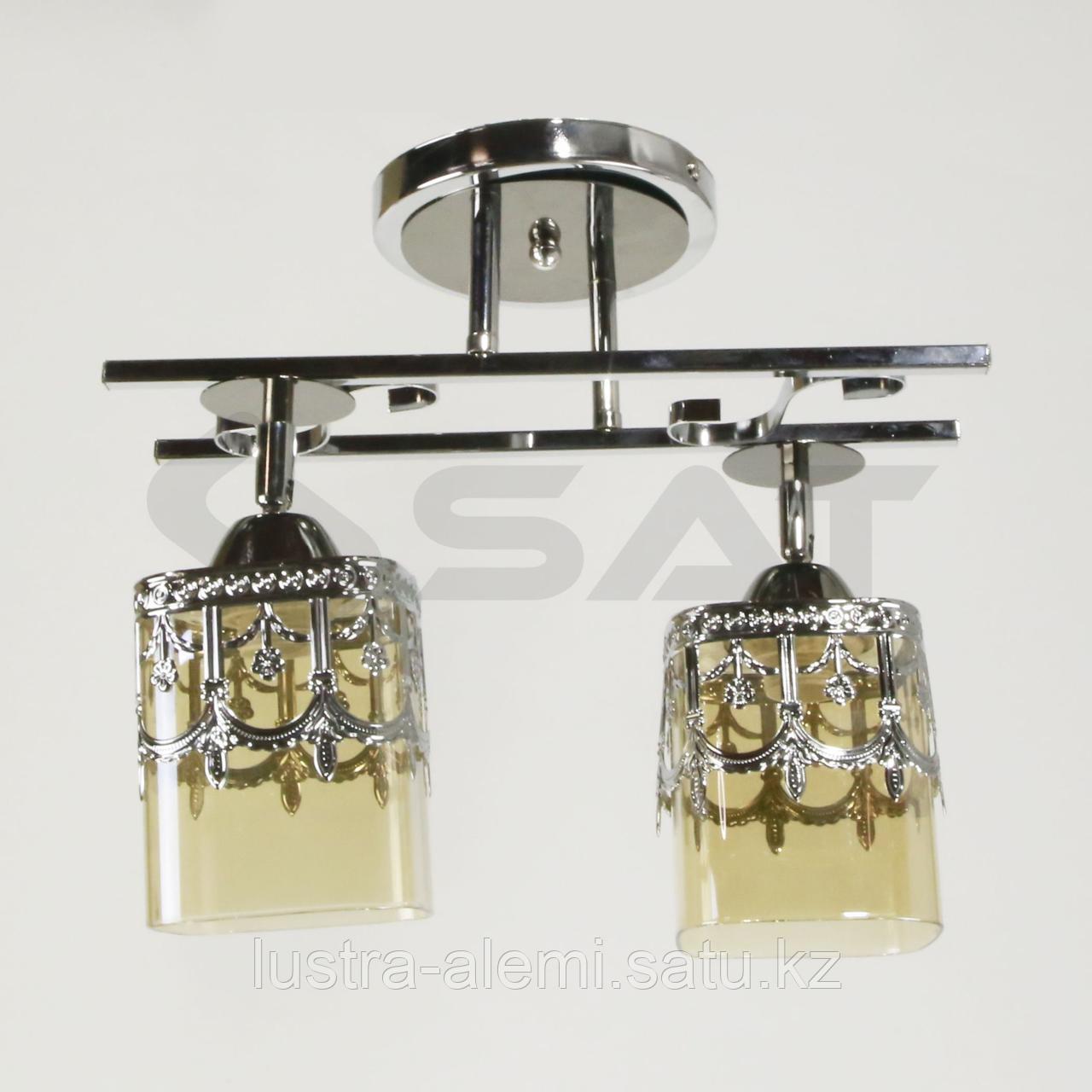 Люстра с Плафоном 769/2 CR+BK