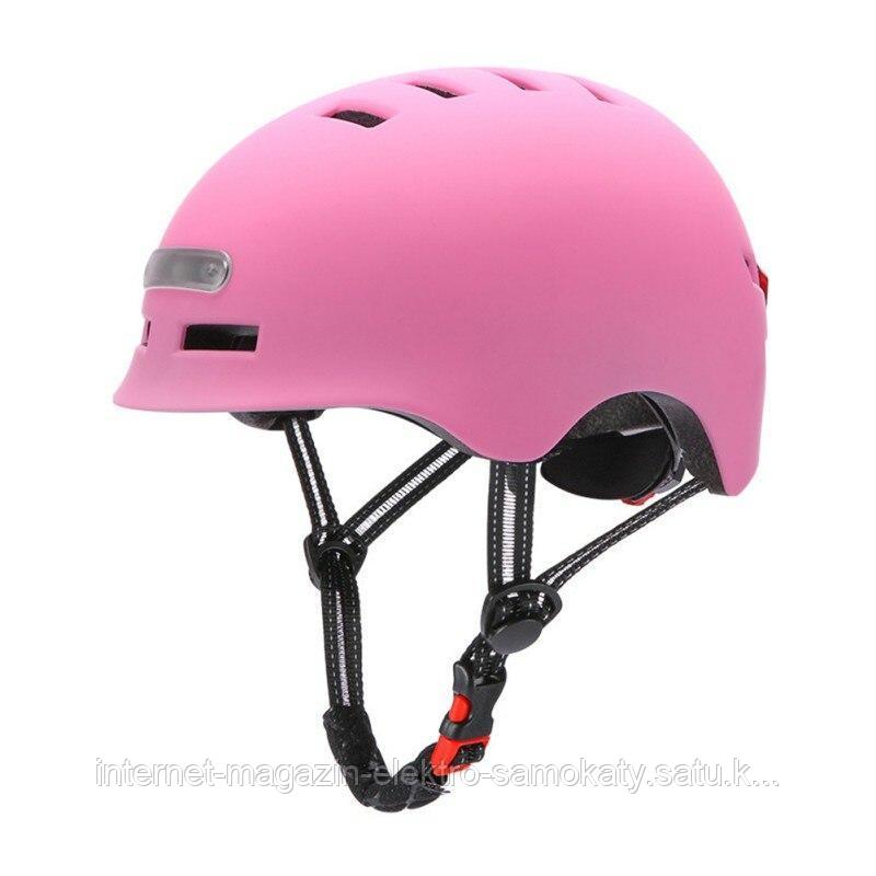 Шлем для электросамоката и велосипеда с USB-подсветкой черный