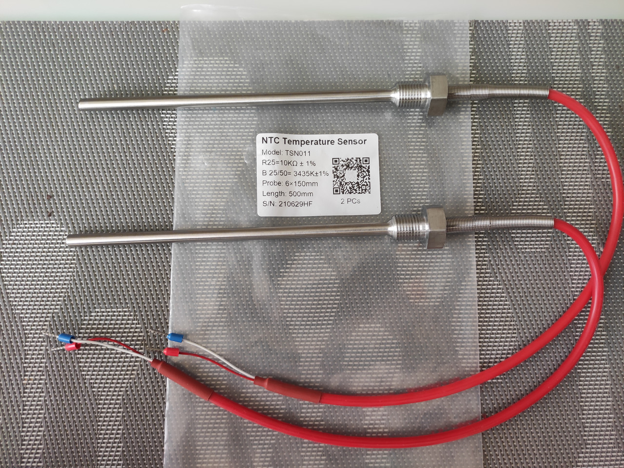 Термодатчик для контроллеров NTC 10k D=6mm L=150мм*0,3м,резьба BSP 1\4 ...