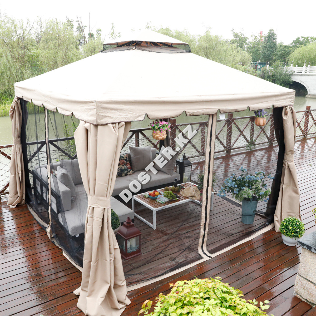 Шатер беседка "Панама" 4*4 м: продажа, цена в Алматы. Тенты, завесы от ...