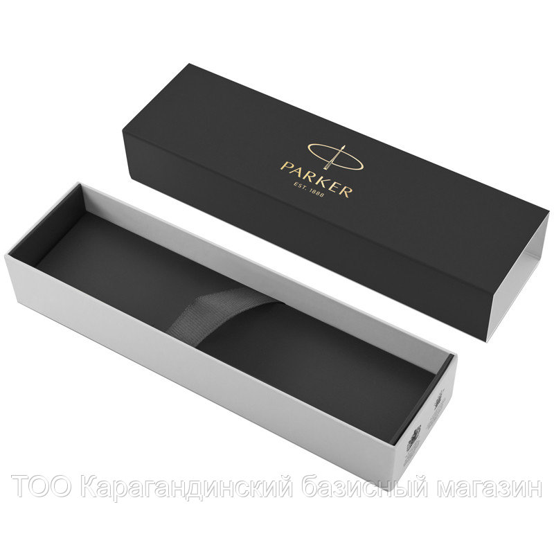 Ручка шар. Parker IM Brushed Metal GT синяя кнопочн, 1,0мм, лак покрыт ...