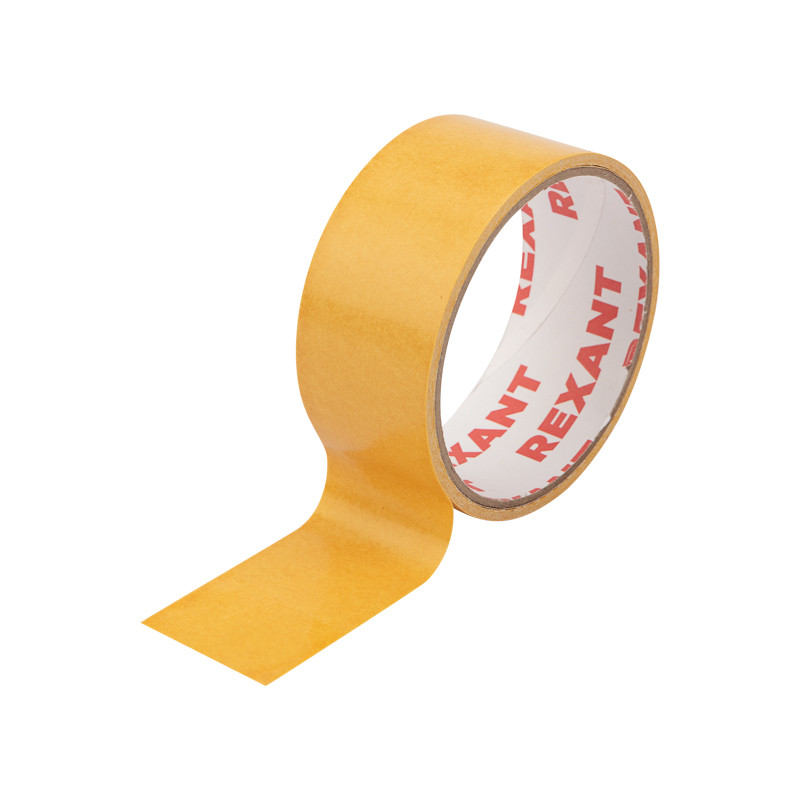 Двухсторонний скотч REXANT, полипропиленовая основа, 38 мм, ролик 5 м (id 98875158), купить в ...