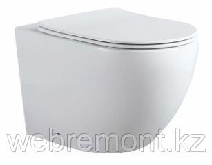 Mondello F Унитаз с сидением (Soft Close-SLIMSEAT) напольный приставной ...