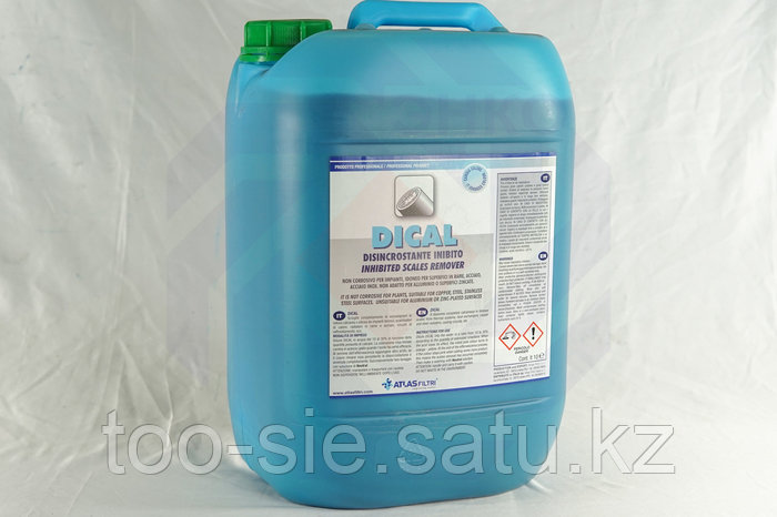 Реагент для очистки от накипи и ржавчины ATLAS DICAL pH 1 10 литров (id ...