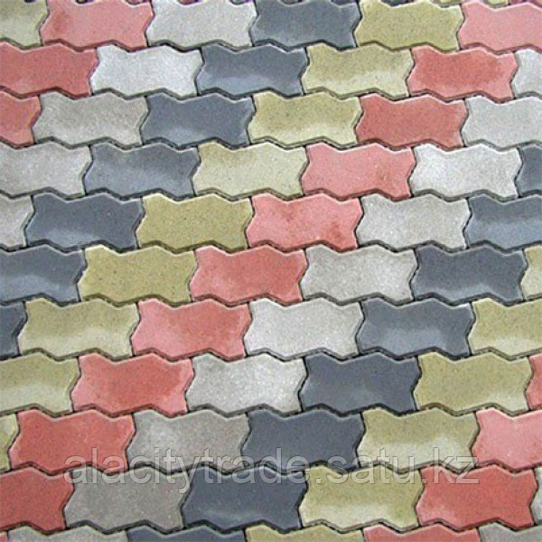 Тротуарная плитка «Волна» (Цветная)