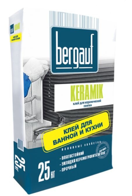 Клей усиленный для керамической плитки Bergauf Keramik 25 кг (id 100385596)