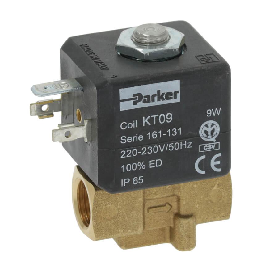 Клапан электромагнитный PARKER с катушкой KT09 9Вт 220/230V 50Гц, ø 1/4 ...