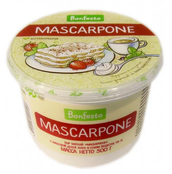 Маскарпоне Bonfesto 500 г (id 101513210)