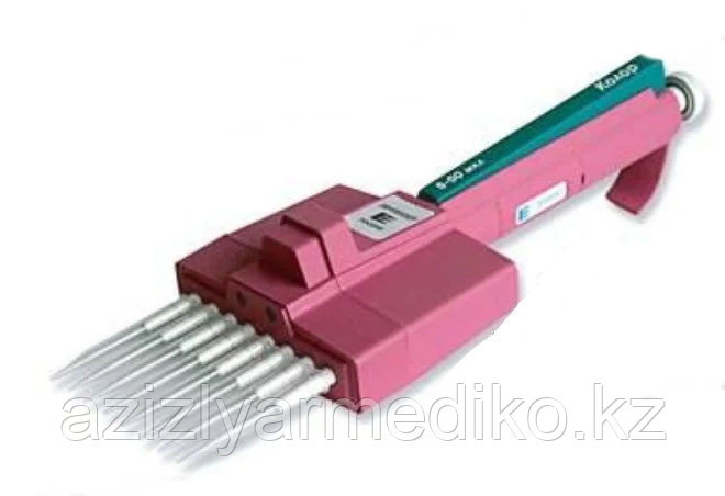 Пипетка-дозатор Color, переменного объема, 8-канальная, 5-50 мкл, 4173202