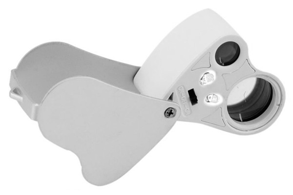 Лупа Kromatech ювелирная 30/60x, 22/12 мм, складная, с подсветкой (2 LED) MG9889 купить на сайте ...