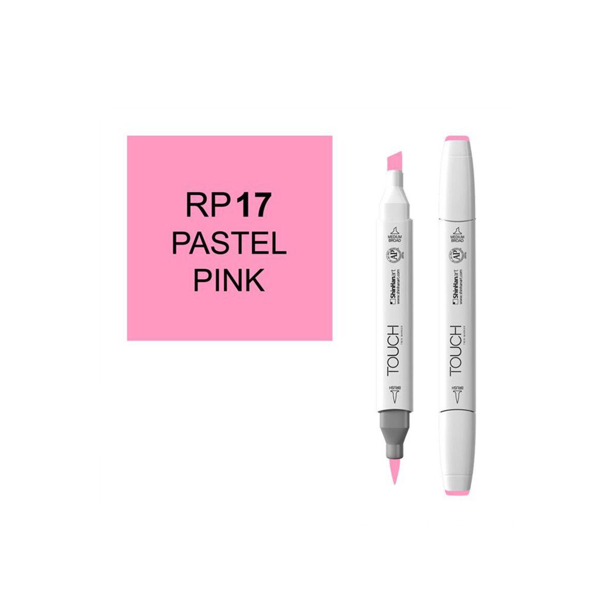 Маркер Touch Brush 017 пастельный розовый RP17 (id 103613474)