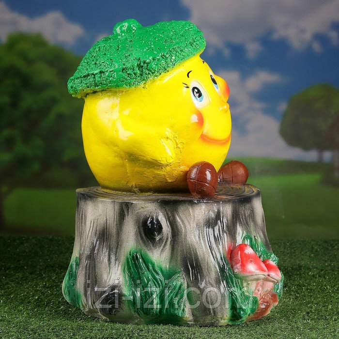 Садовая фигура "Колобок на пеньке" МИКС (id 103958375)