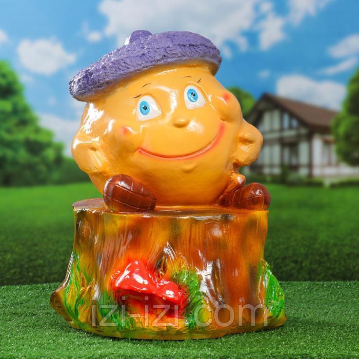 Садовая фигура "Колобок на пеньке" МИКС (id 103958375)