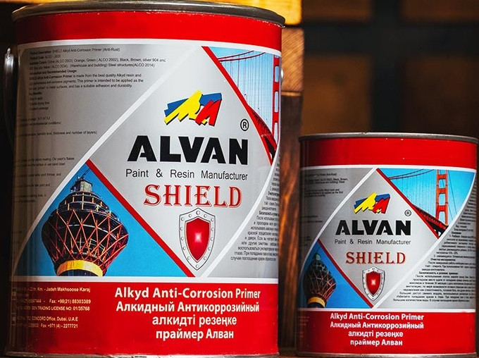ALVAN SHIELD Алкидный Антикоррозийный праймер Алван Серый #905 купить в ...