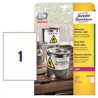 Этикетки Avery Zweckform L4761-25 A4 61x192мм 4шт на листе/80г/м2/25л ...