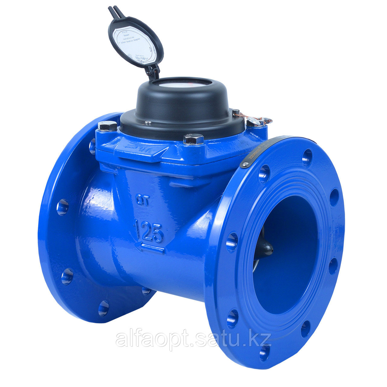 Счетчик холодной воды турбинный Вольтмана WPH-N-K, 40°C, DN 125, Qn 100, L 250 mm, kl.С, IP68 ...