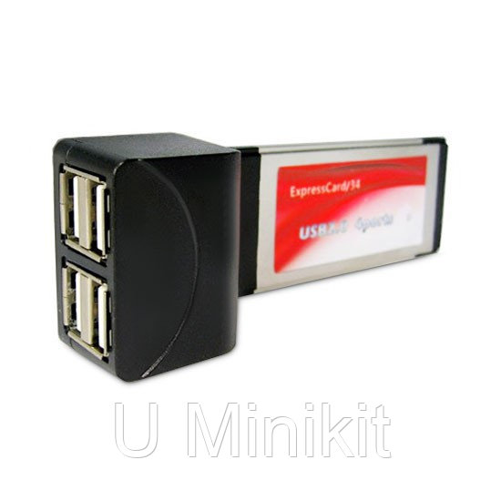 Адаптер Express Card на USB HUB 4 Порта (id 105143099)