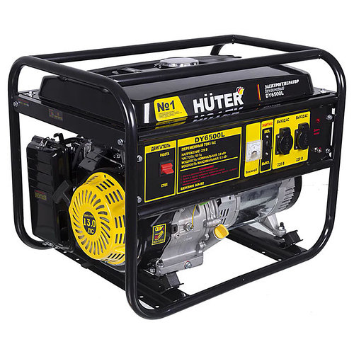 Бензогенератор Huter DY6500L 1ф 5000Вт ручной 64/1/6 (id 105259269)