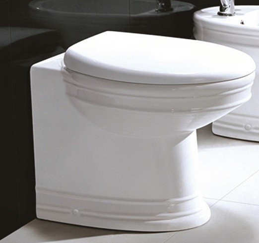 Приставной унитаз CeramaLux Lux Classic 2474 37 х 53 х 40 ободковый ...