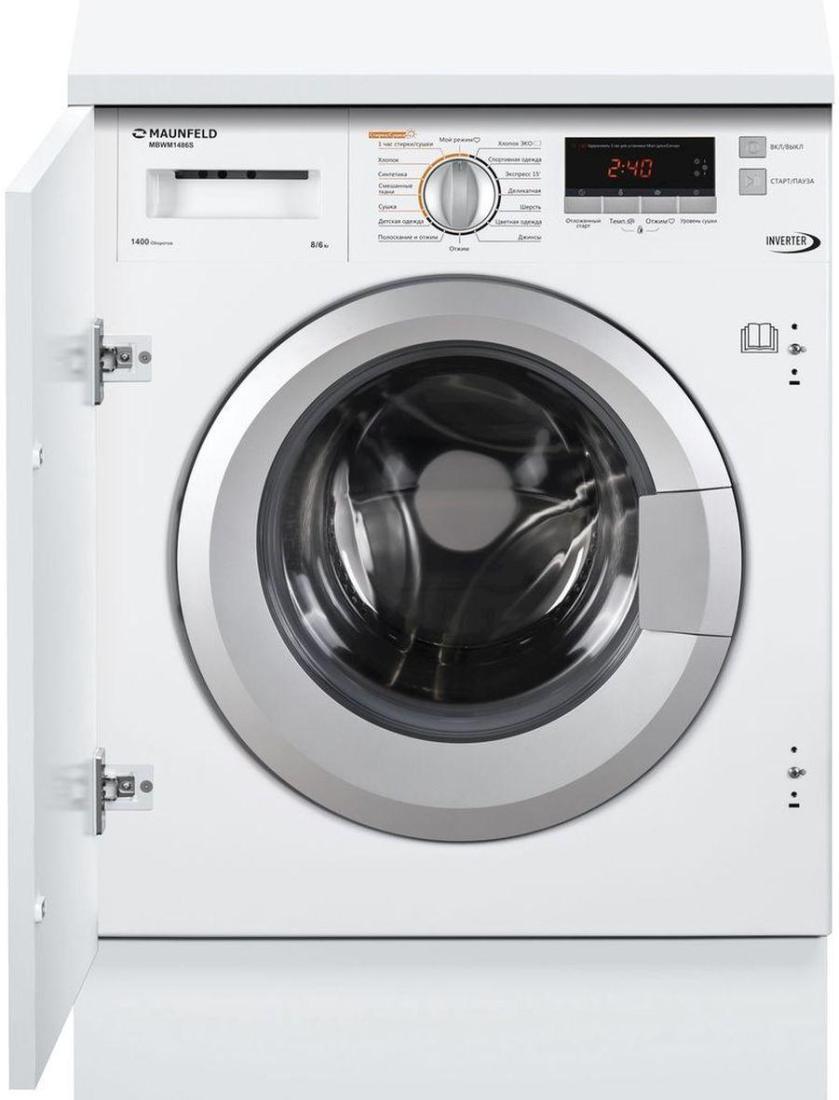 Стиральная машина Maunfeld MBWM1486S класс:A+++ загрузка до 8кг отжим ...