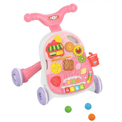 Каталка ходунки первые шаги розовый - купить в Алматы, цена на Satu