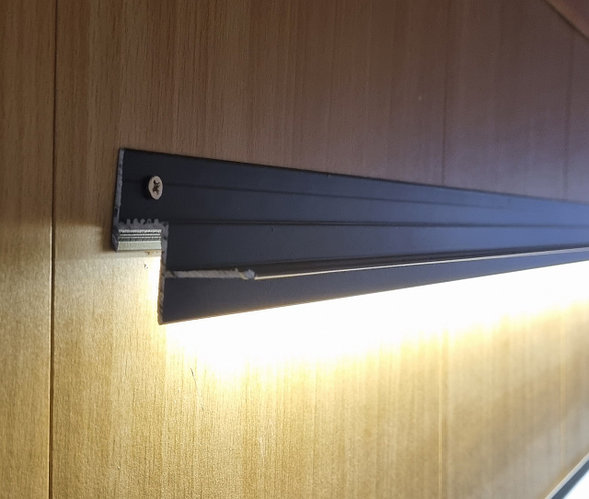 ТЕНЕВОЙ ПРОФИЛЬ ДЛЯ ПОТОЛКОВ ИЗ ГИПСОКАРТОНА 9,5 мм ПОД ПОДСВЕТКУ (id ...