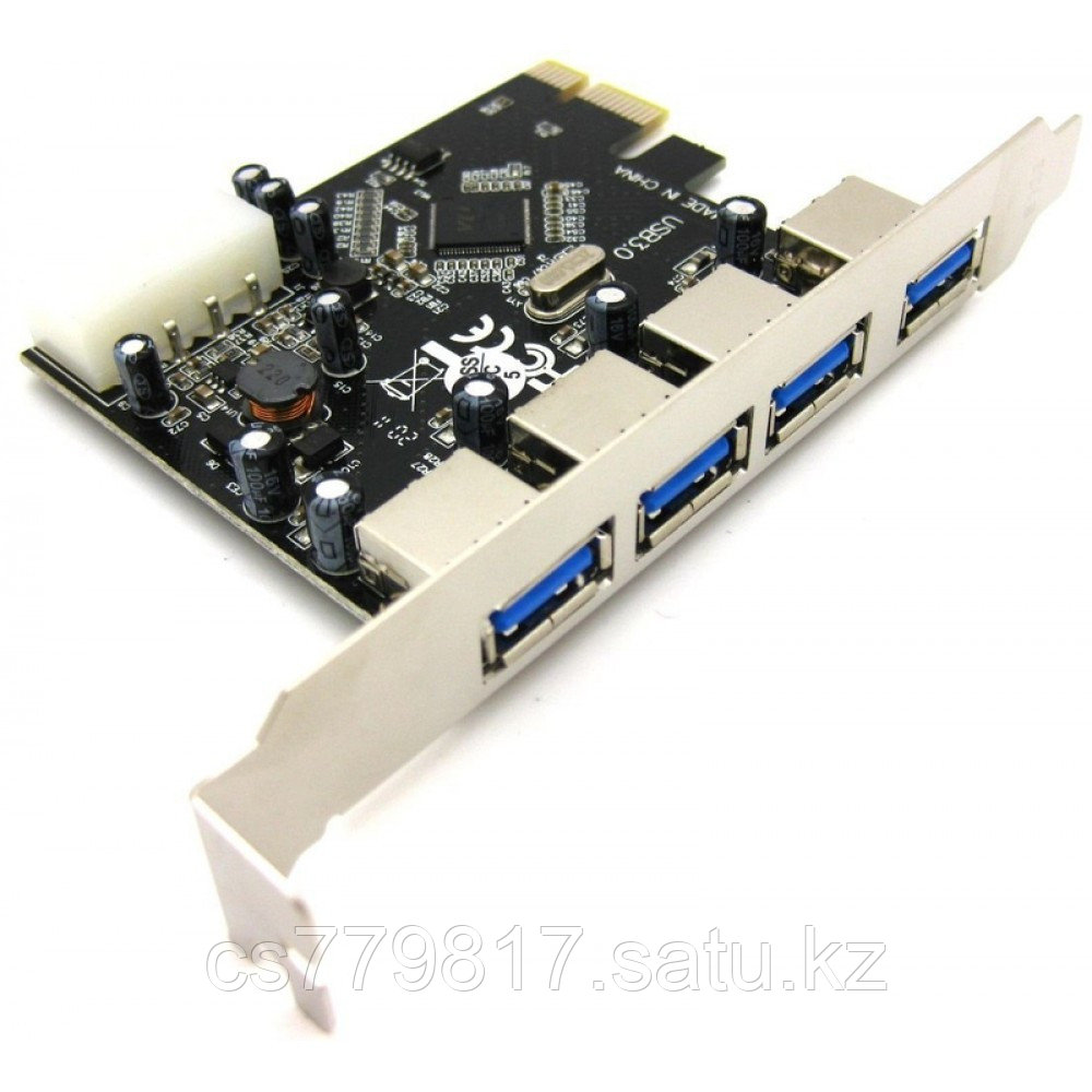 Контроллер "PCIe Controller USB 3.0 4 Port кор-100шт" (id 105925703)