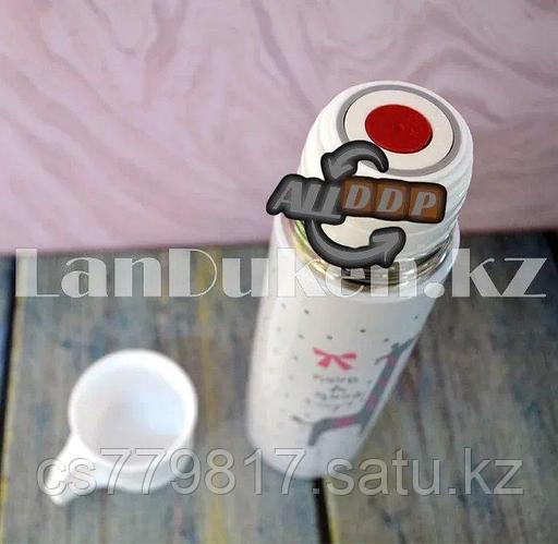 Термос вакуумный 500 мл. с надписью Have a good time? с принтом Жираф ...