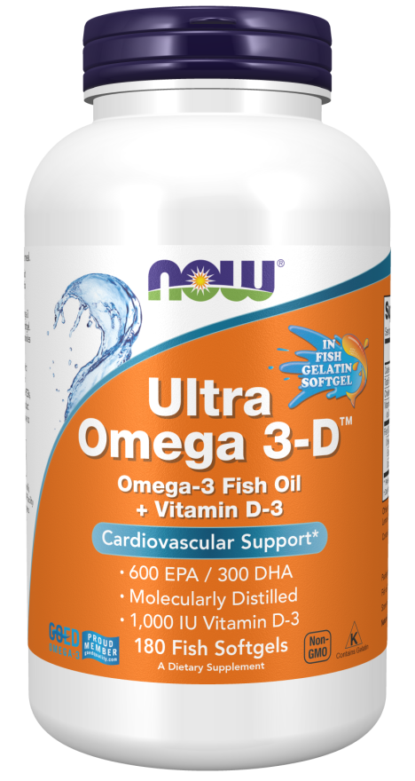 ОМЕГА 3 Ultra Omega 3-D, 180 softgels, NOW - купить по лучшей цене в ...