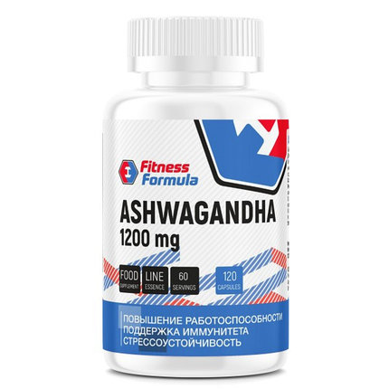 БАД Адаптоген Ashwagandha 1200 mg, 120 caps, Fitness Formula - купить ...
