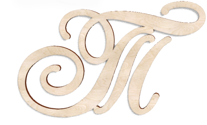 Деревянная буква Т (Модификация: Размер 60 на 60см) (id 106277763)