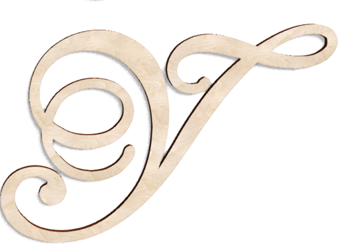 Деревянная буква У (Модификация: Размер 60 на 60см) (id 106277767)