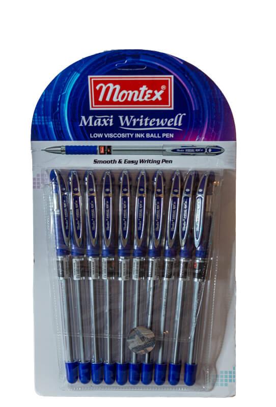 Ручка шариковая Montex Maxi Writewell 0,7 мм, резиновой вставкой (id ...