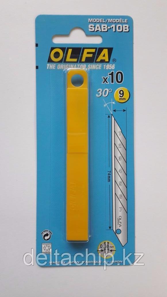 Лезвие OLFA сегментированное для графических работ, 9х80х0,38мм, 10шт OL-SAB-10B: купить с ...