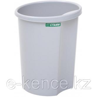 Корзина для бумаги 12л, цельная серая Стамм: продажа, цена в Алматы ...