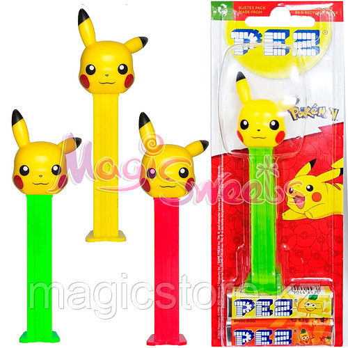 PEZ Конфеты с игрушкой 2 в 1 "Пикачу" 17 гр. / Упаковка 12 шт ...