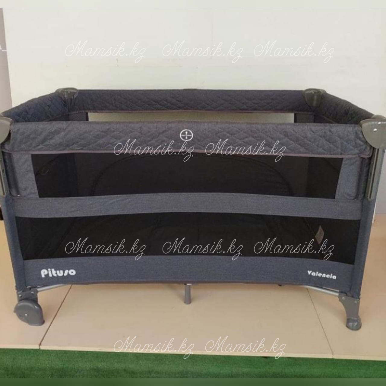 PITUSO Манеж-кровать Valencia, опуск.бортик, 2 уровня,лаз на молнии,125*65 см (id 107365033)