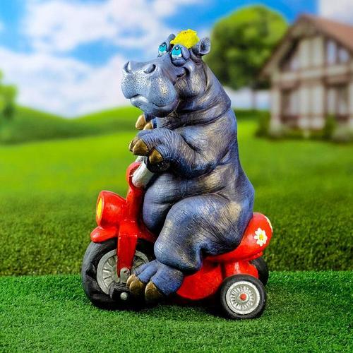 Садовая фигура "Бегемотик Илюша" 22х31х43см (id 107369222)